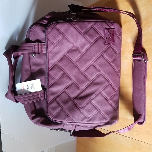 lug | Bags | Lug Boxer Matte Luxe Vl Vegan Leather In Wine Red | Poshmark